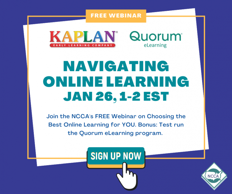THIS TUESDAY'S WEBINAR - "Navigate the maze of online learning" - NCCA